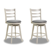 Giantex Swivel Bar Stools Set with Fabric Upholstered Seat – GiantexCA